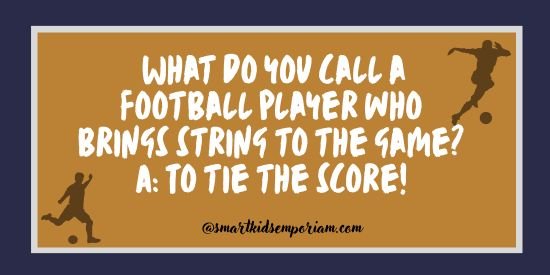 Football Jokes For Kids: 30 Hilarious Jokes They'll Love ...