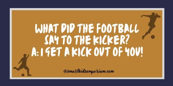 Football Jokes For Kids: 30 Hilarious Jokes They'll Love ...